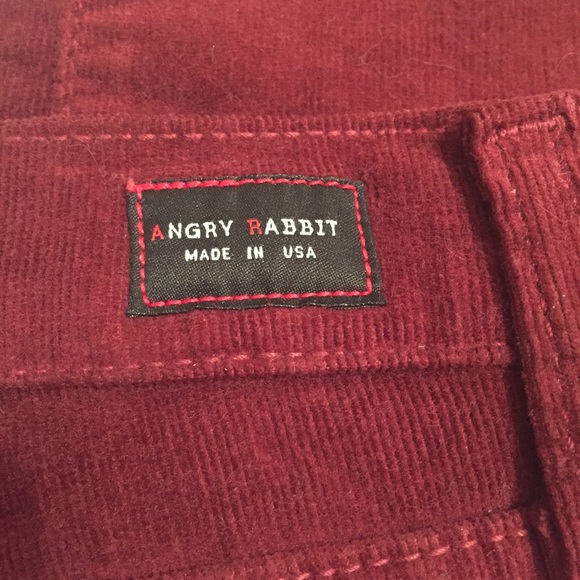 Angry Rabbit | Pants & Jumpsuits | Nwt Angry Rabbit Straight Leg Cords ...